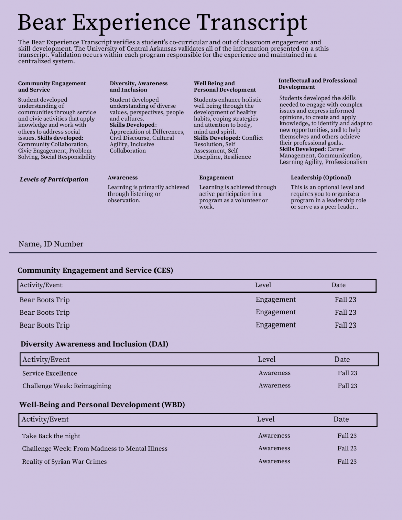 Bear Experience – Home