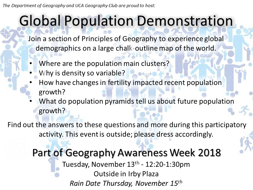 Geography Awareness Week 2018 Events