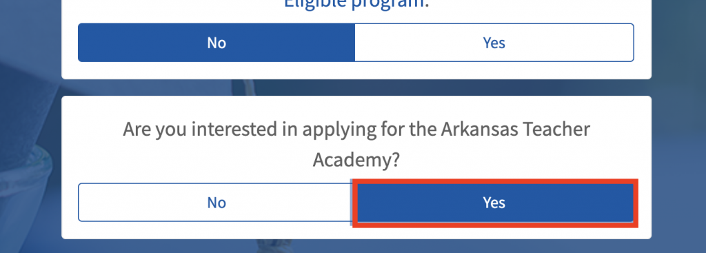 Arkansas Teacher Academy Scholarship — College of Education