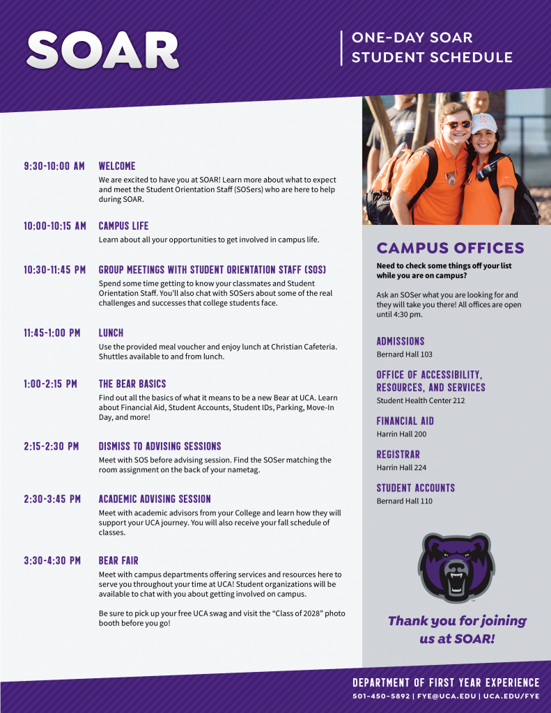 SOAR ONE-DAY SESSIONS