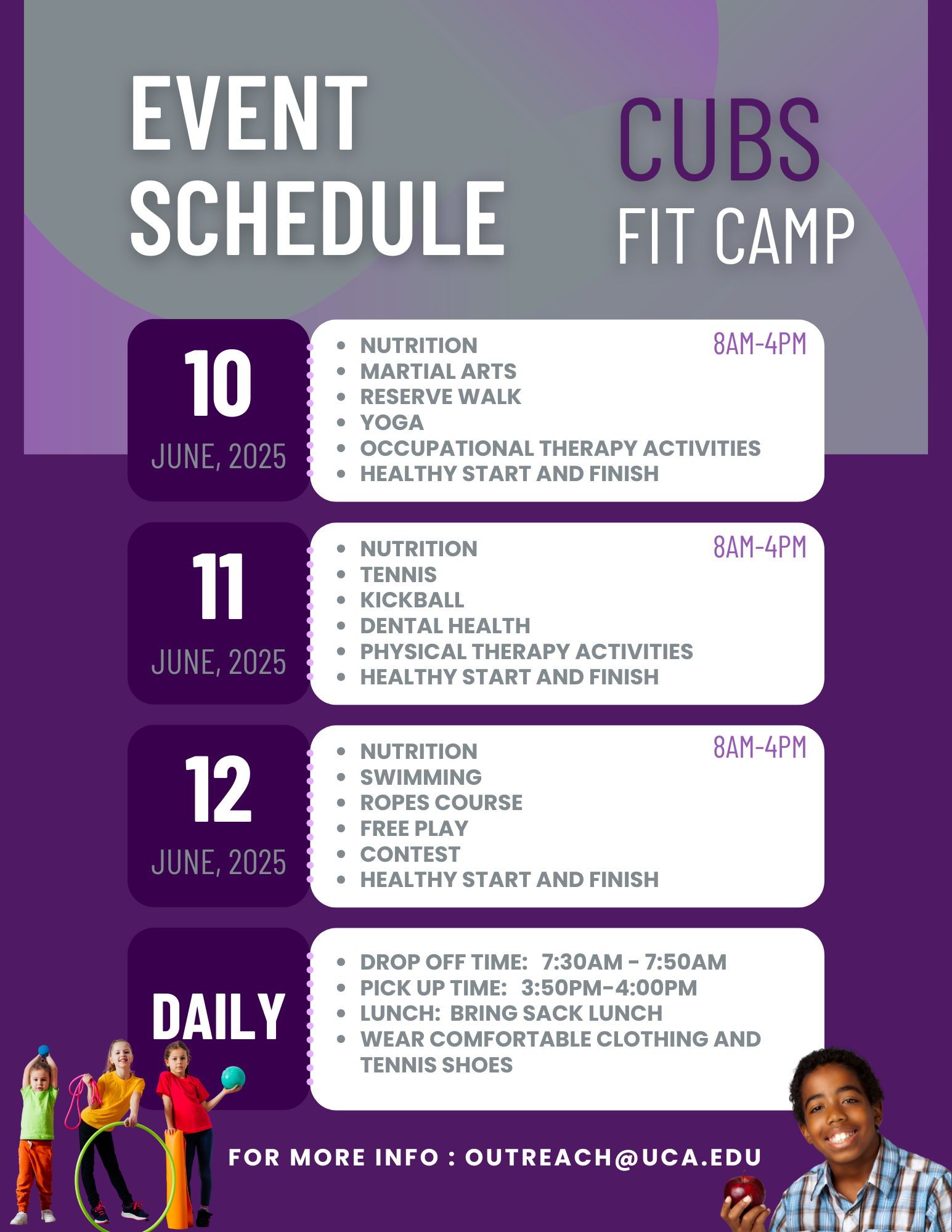 Cubs Fit Camp — Outreach & Community Engagement