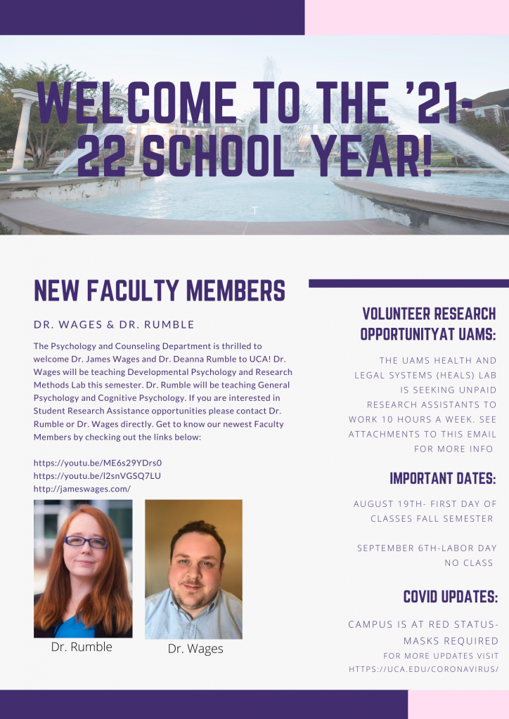 Psychology and Counseling Newsletter — Psychology and Counseling