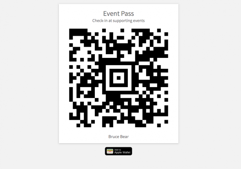 Using Event Pass (QR Code)